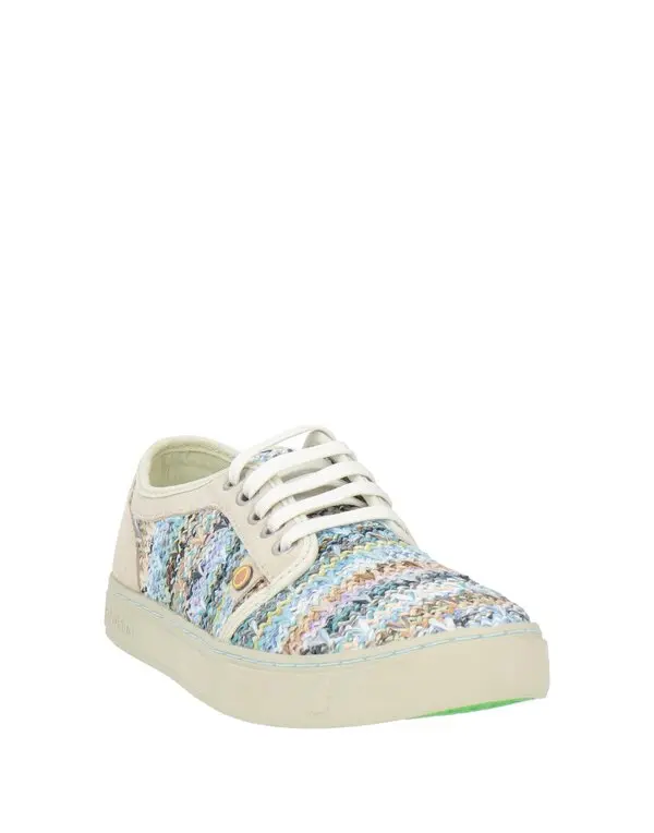 SATORISAN Low-top Sneakers With Woven And Suede Accents