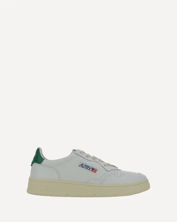 AUTRY Low 01 Leather Sneakers - White