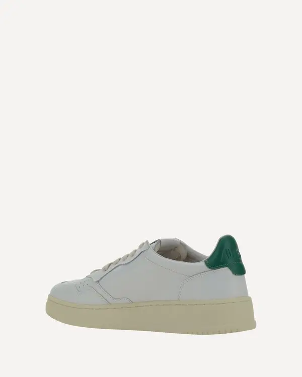 AUTRY Low 01 Leather Sneakers - White