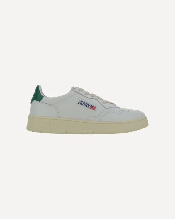 AUTRY Low 01 Leather Sneakers - White