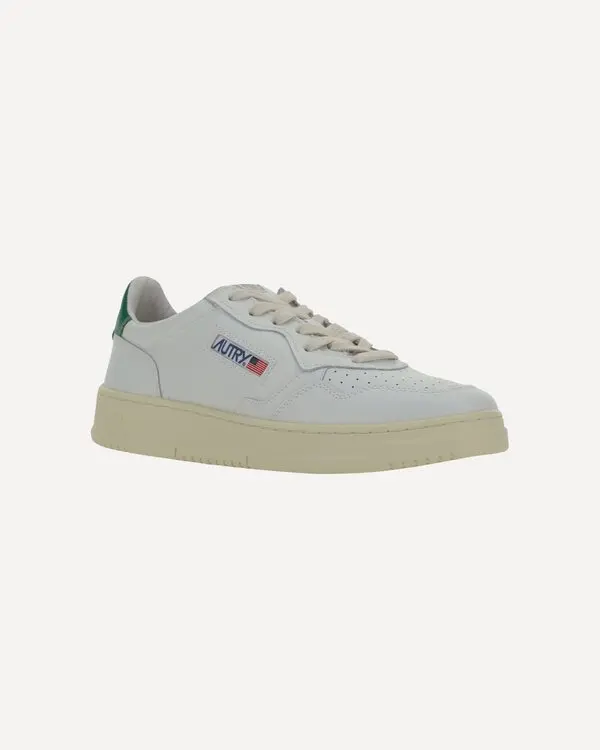 AUTRY Low 01 Leather Sneakers - White