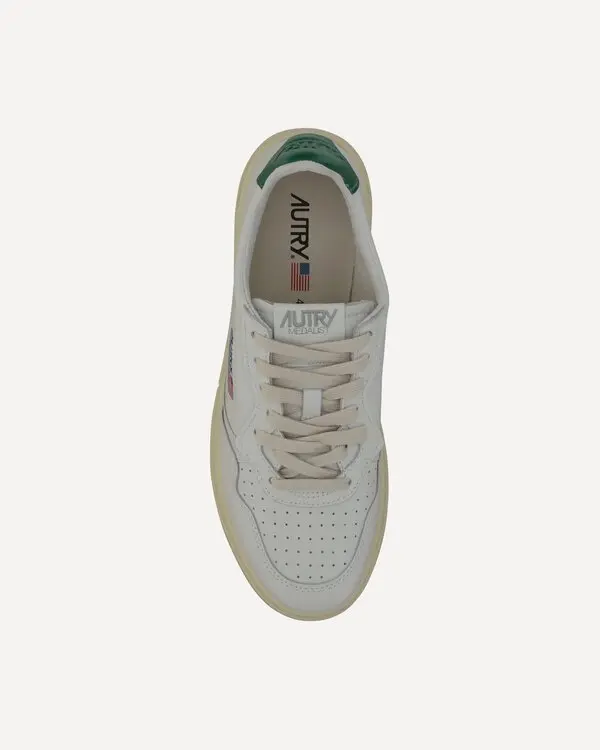 AUTRY Low 01 Leather Sneakers - White