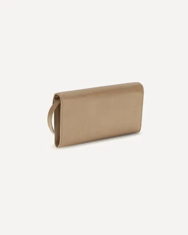 Miu Miu Leather Pouch - Beige