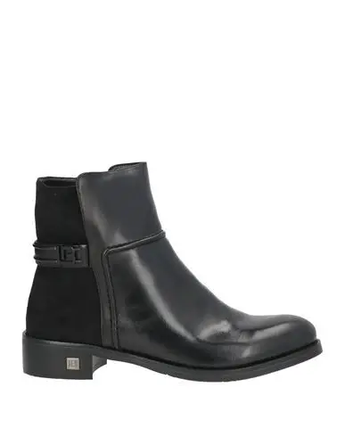 LAURA BIAGIOTTI Ankle Boots Size Textile Fibers - Black