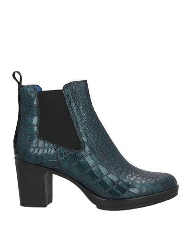 TF SPORT Leather Crocodile-print Chelsea Boots - Green