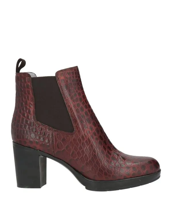 TF SPORT Leather Chelsea Boots With Crocodile Print