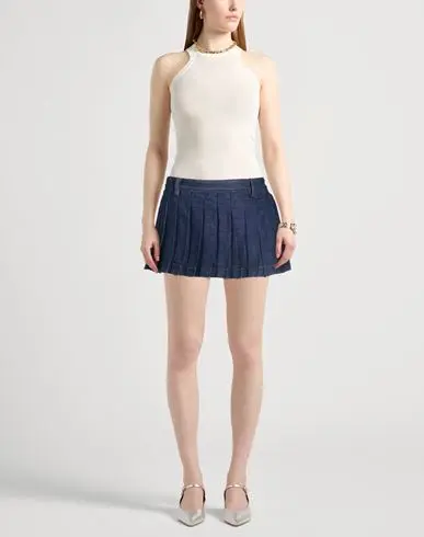 7 For All Mankind Pleated Denim Skirt