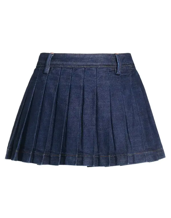 7 For All Mankind Pleated Denim Skirt