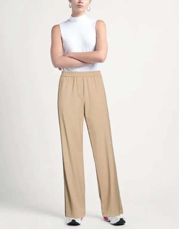 KAOS Pants Khaki Size Polyester, Viscose, Elastane