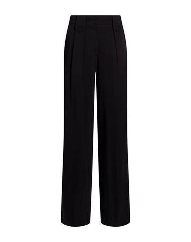 MANILA GRACE Viscose And Elastane Straight-leg Pants - Black