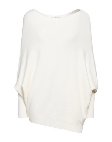 MANILA GRACE Oversized Boat Neck Sweater - White