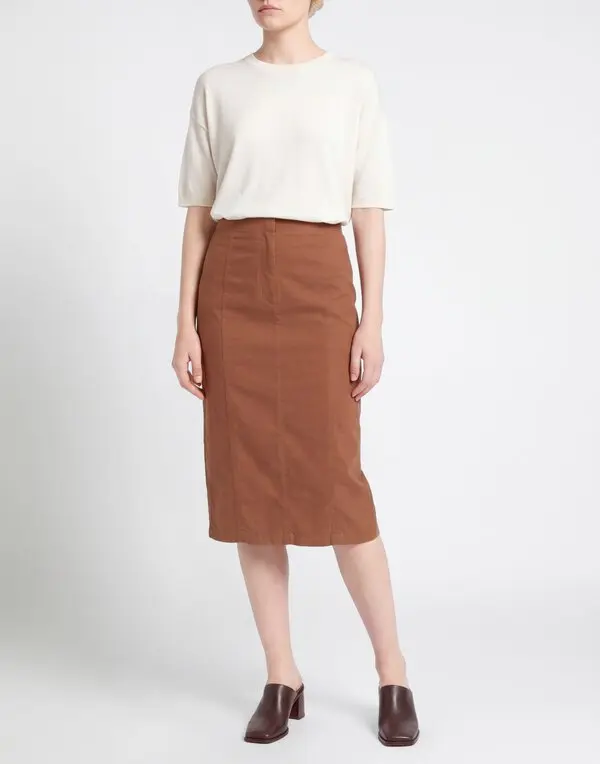120% Lino Midi Skirt