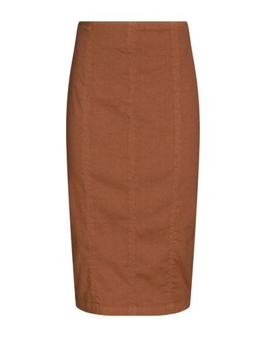 120% Lino Midi Skirt - Light Brown