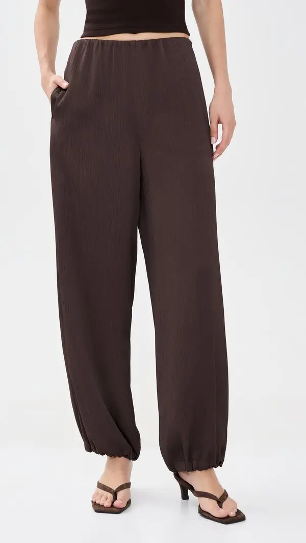 Vince Plisse Crinkle Balloon Pants