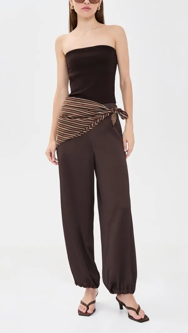 Vince Plisse Crinkle Balloon Pants