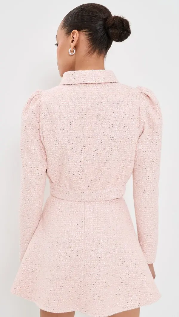 Bardot Bennett Bouclé Jacket With Sequin Embellishments