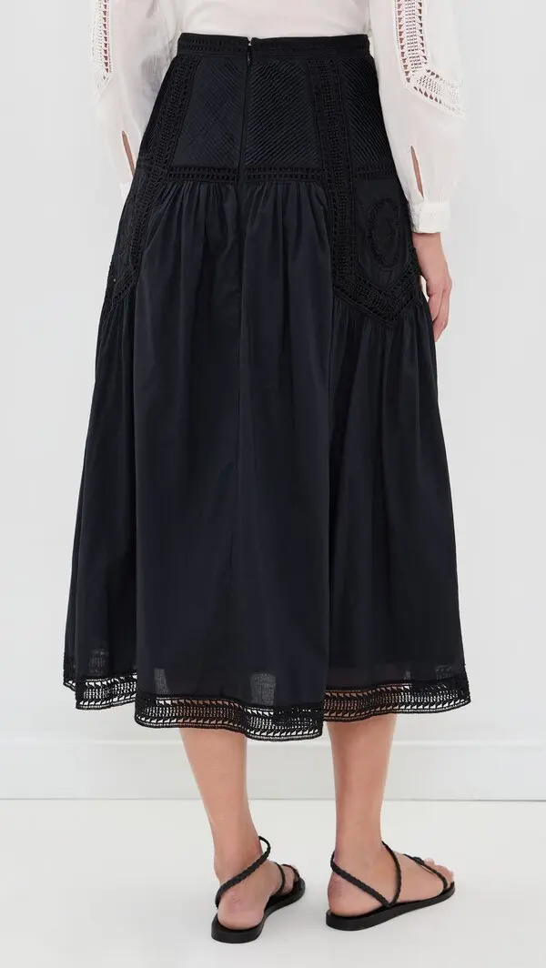 Ulla Johnson Alice Cotton Midi Skirt