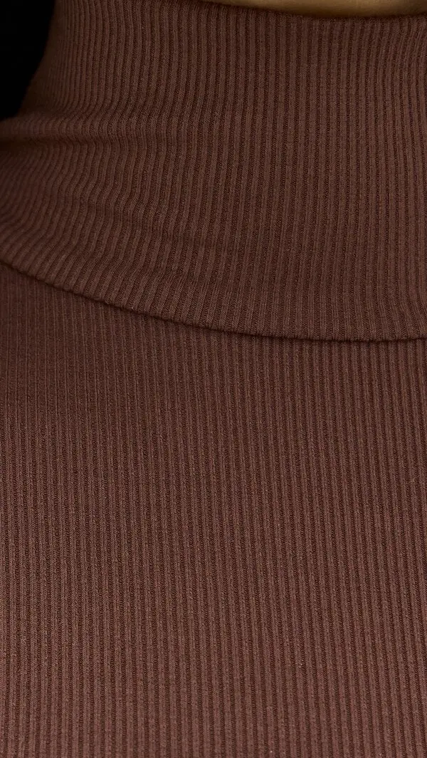 LE BOP Carolyn Thong Bodysuit - Chocolate