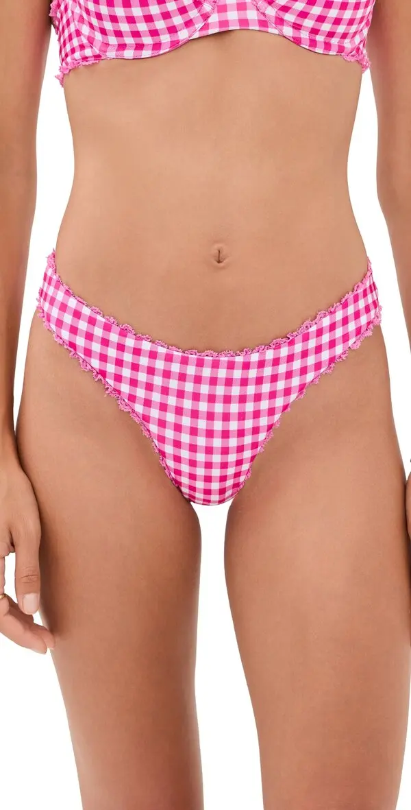 Peixoto Brooke Bikini Bottoms - Candy Gingham
