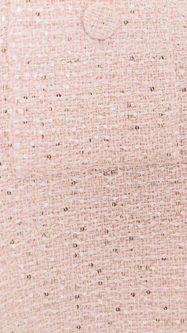 Bardot Bennett Sequin Embellished Tweed Mini Skirt