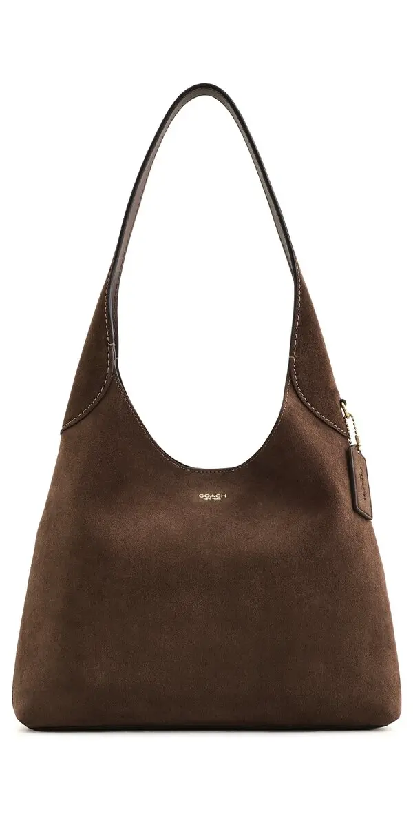 COACH Suede Brooklyn Shoulder Bag