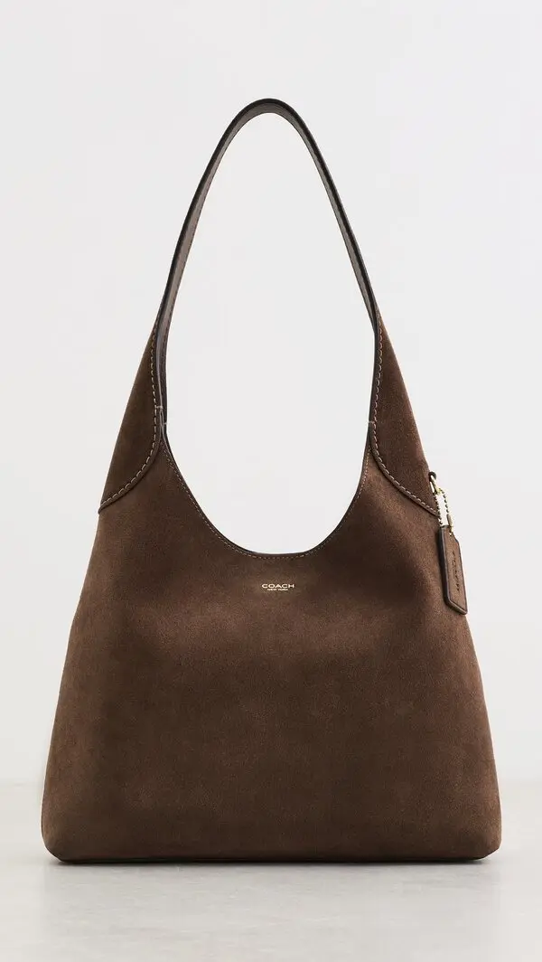 COACH Suede Brooklyn Shoulder Bag