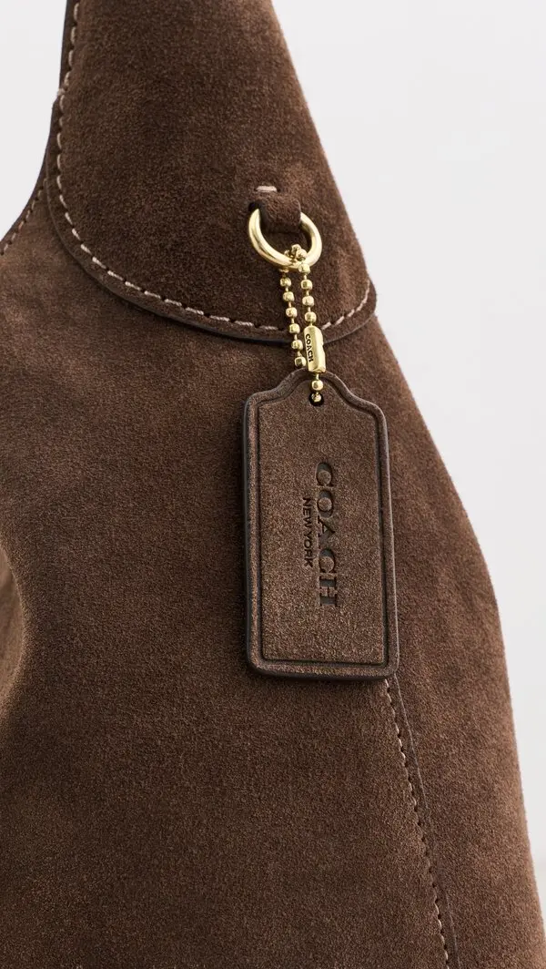 COACH Suede Brooklyn Shoulder Bag
