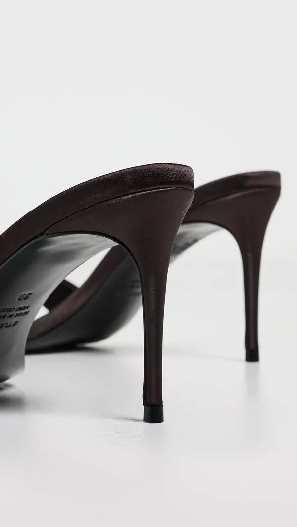 BLACK SUEDE STUDIO Naomi Satin Mules