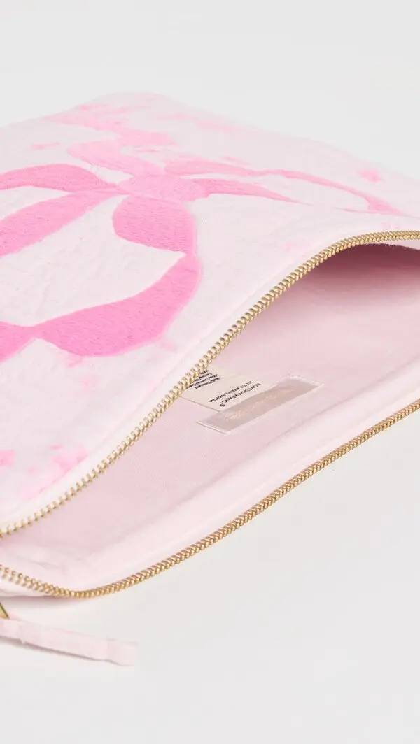 LoveShackFancy Bow Detail Laptop Sleeve