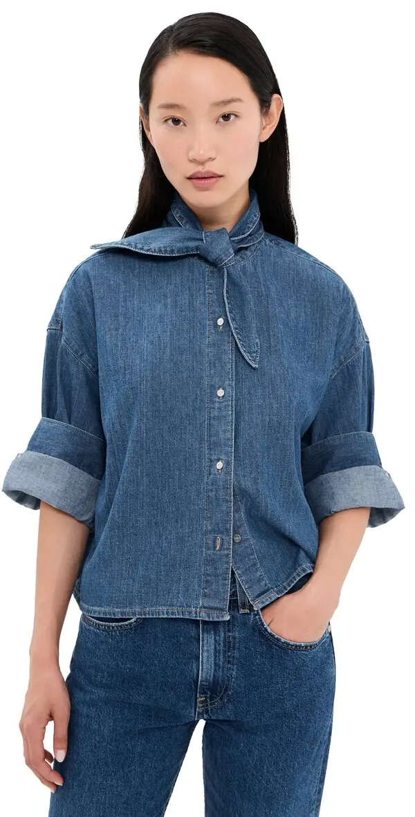 TWP Tie On Button Down Shirt