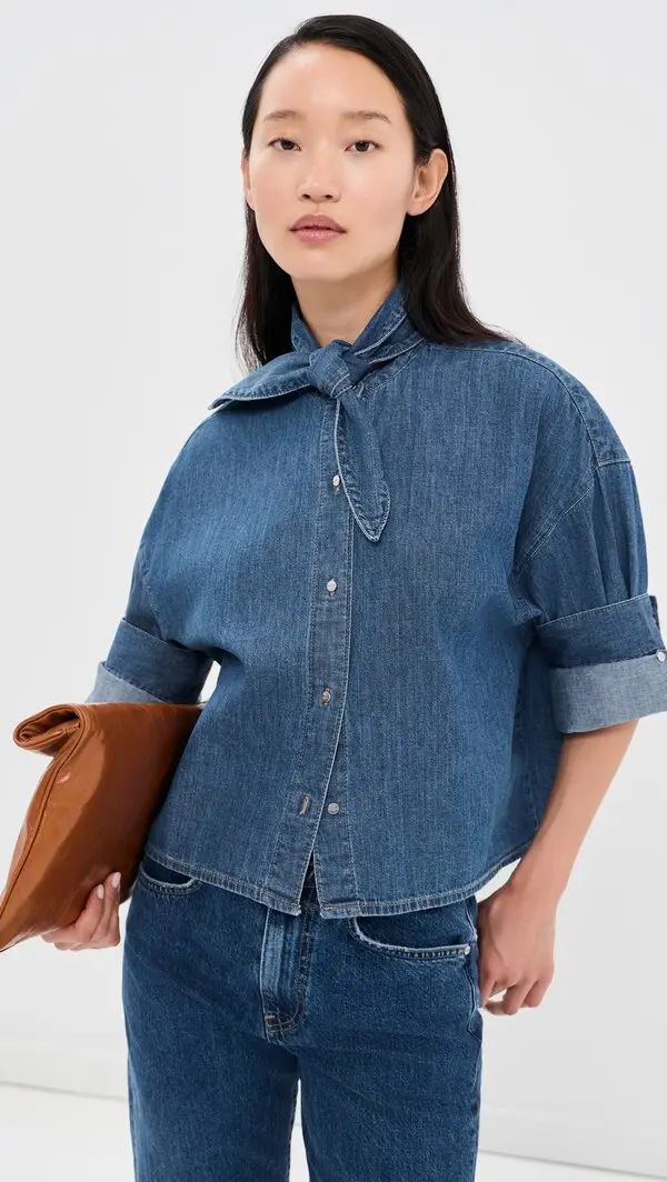 TWP Tie On Button Down Shirt