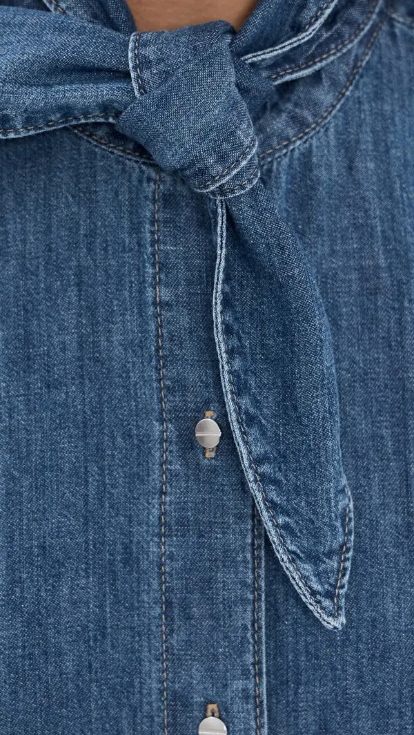 TWP Tie On Button Down Shirt