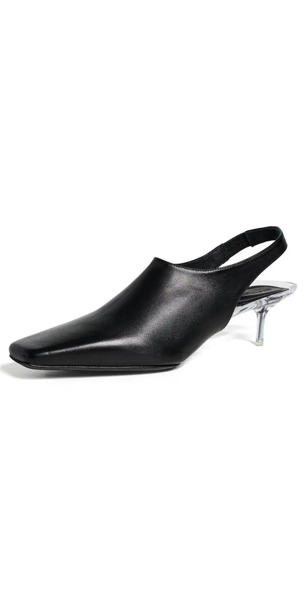COURREGES Transparent Kitten-heel Slingbacks