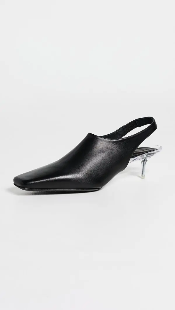 COURREGES Transparent Kitten-heel Slingbacks