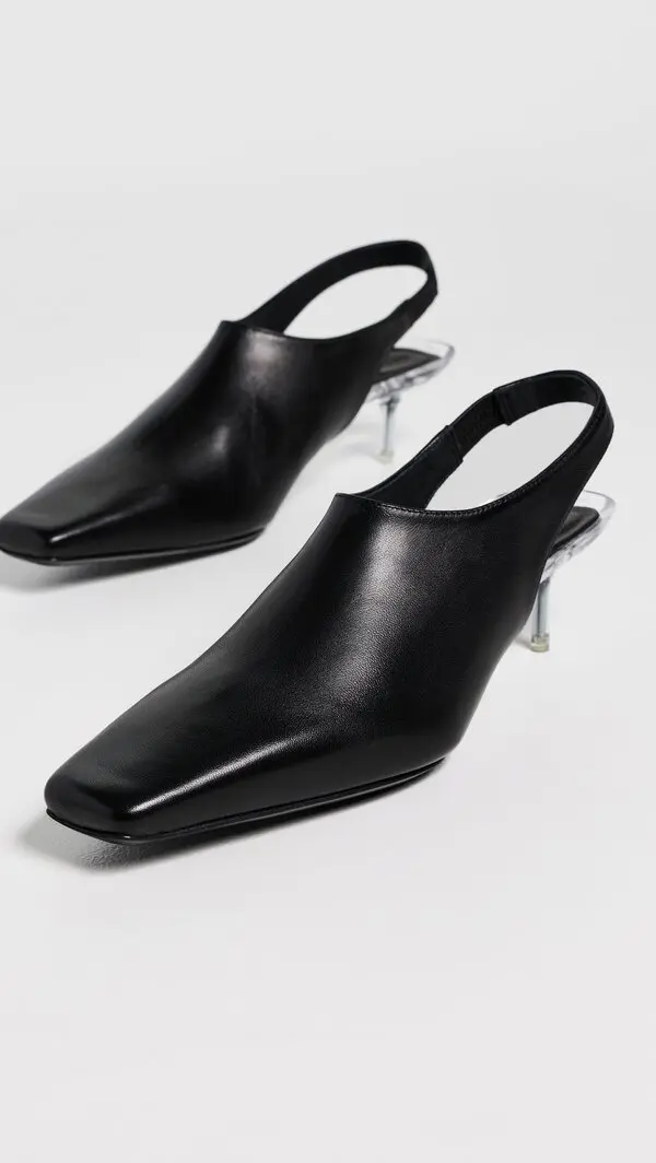 COURREGES Transparent Kitten-heel Slingbacks