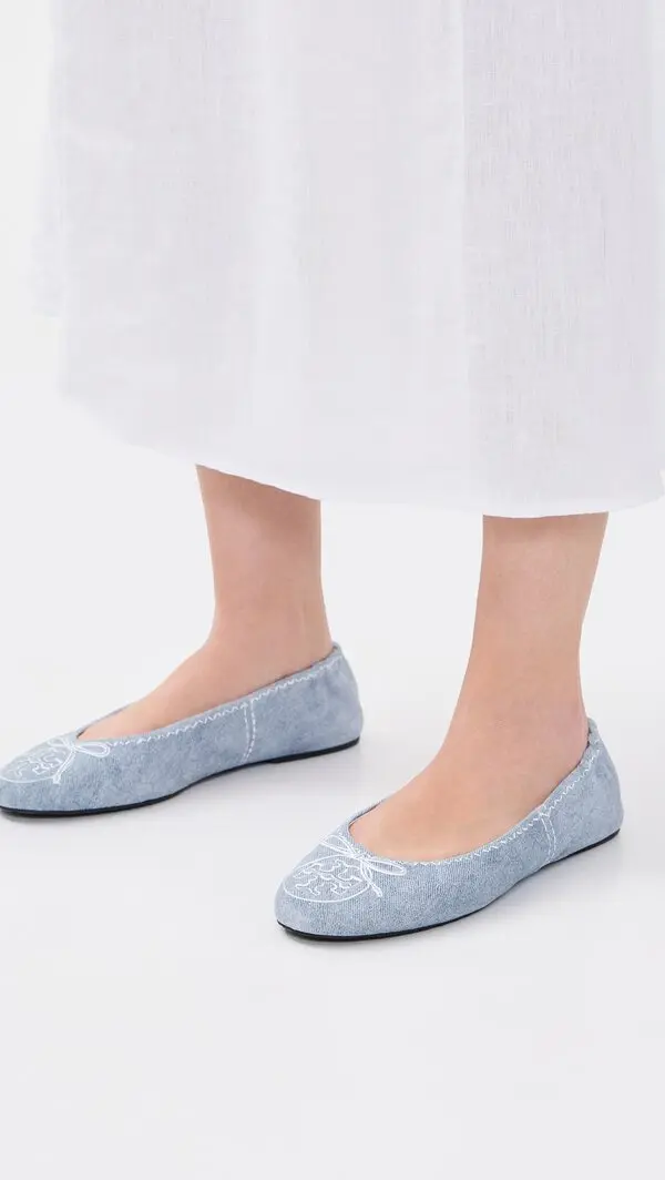 Tory Burch Reva Travel Ballet Flats