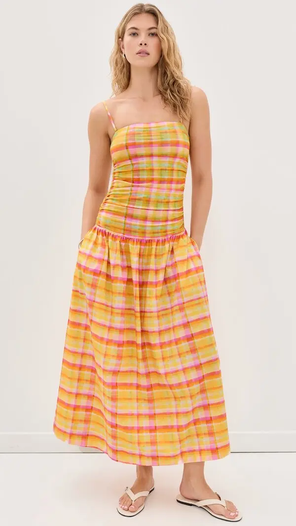 NEVER FULLY DRESSED Check Lola Dress