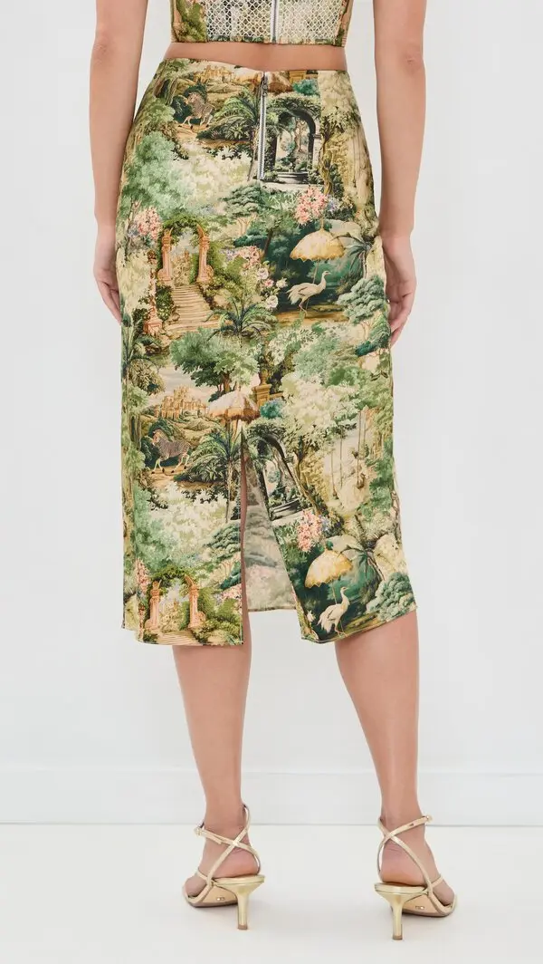 Alice + Olivia Maeve Slip Skirt