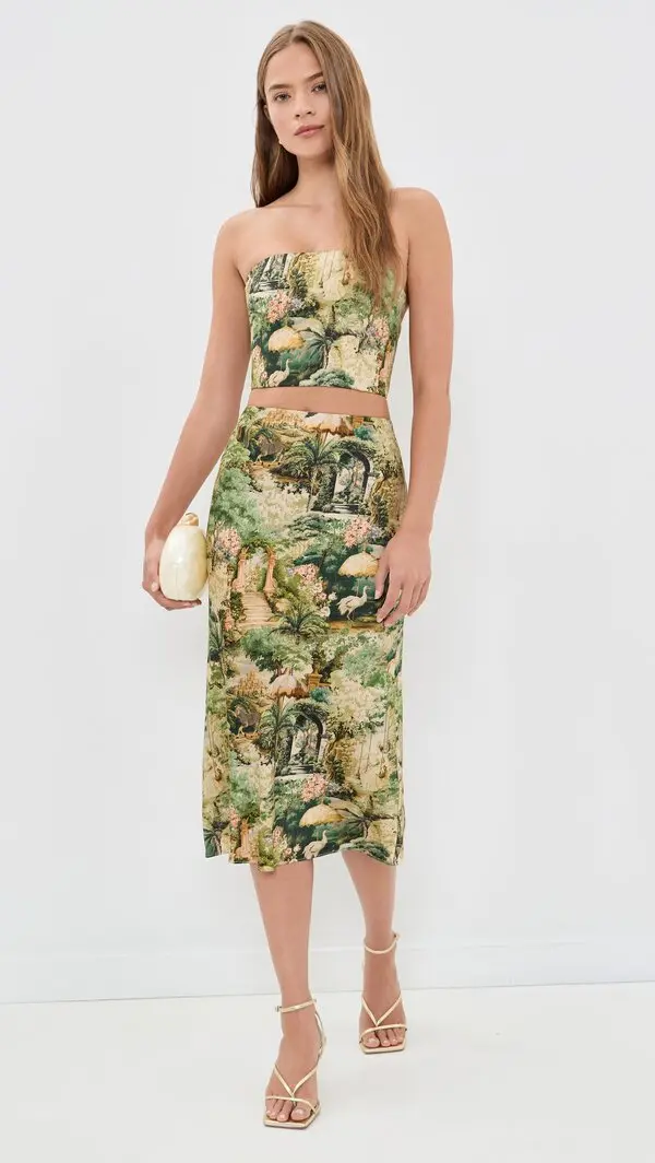 Alice + Olivia Maeve Slip Skirt