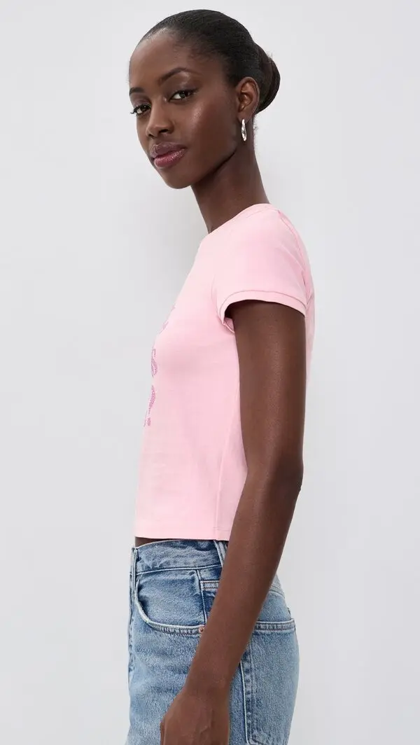 Alice + Olivia Embellished Baby Tee