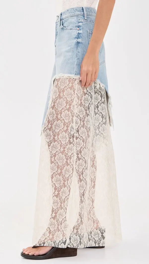 MOTHER The Peek-a-boo- Maxi Skirt