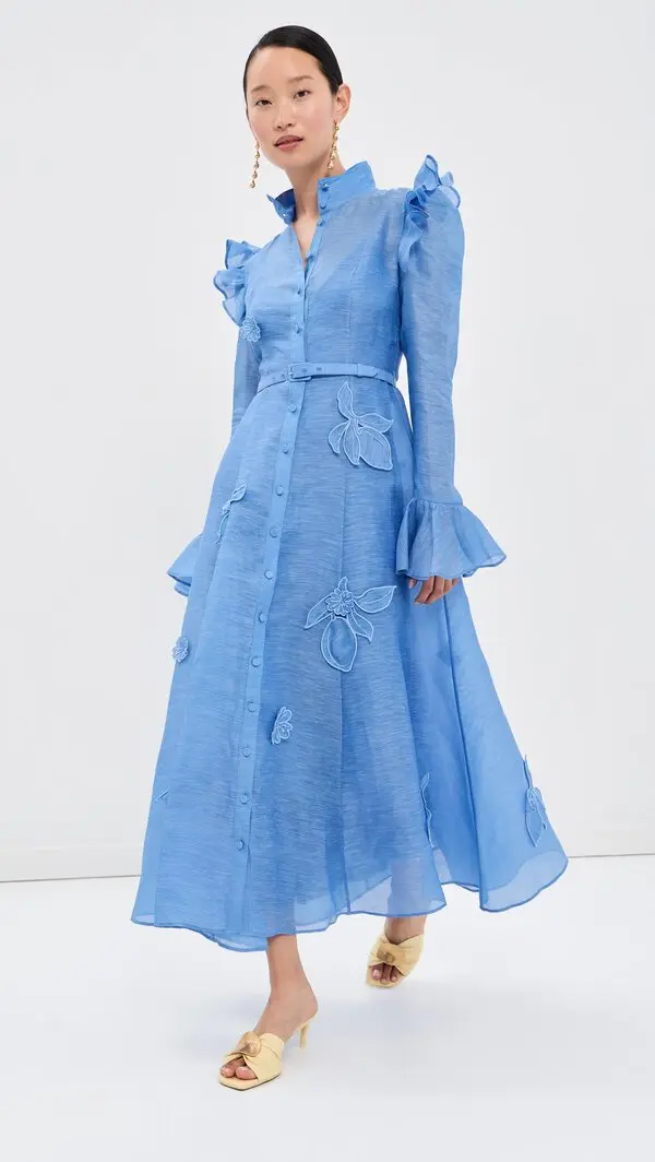 LEO LIN Katrina Applique Butterfly Sleeve Dress
