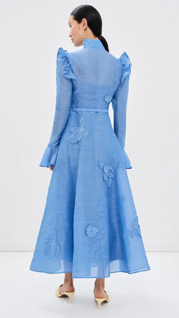 LEO LIN Katrina Applique Butterfly Sleeve Dress