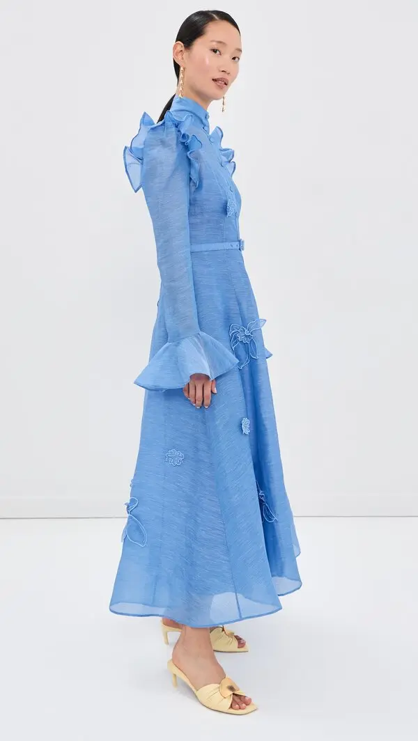 LEO LIN Katrina Applique Butterfly Sleeve Dress