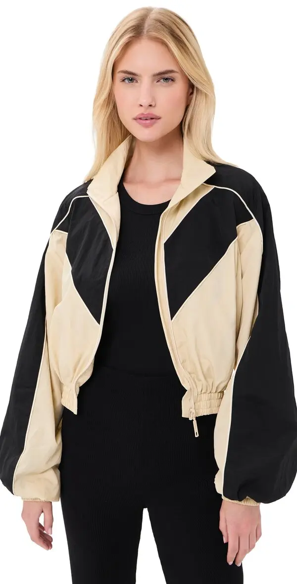 Ronny Kobo Brenton Cropped Jacket - Beige