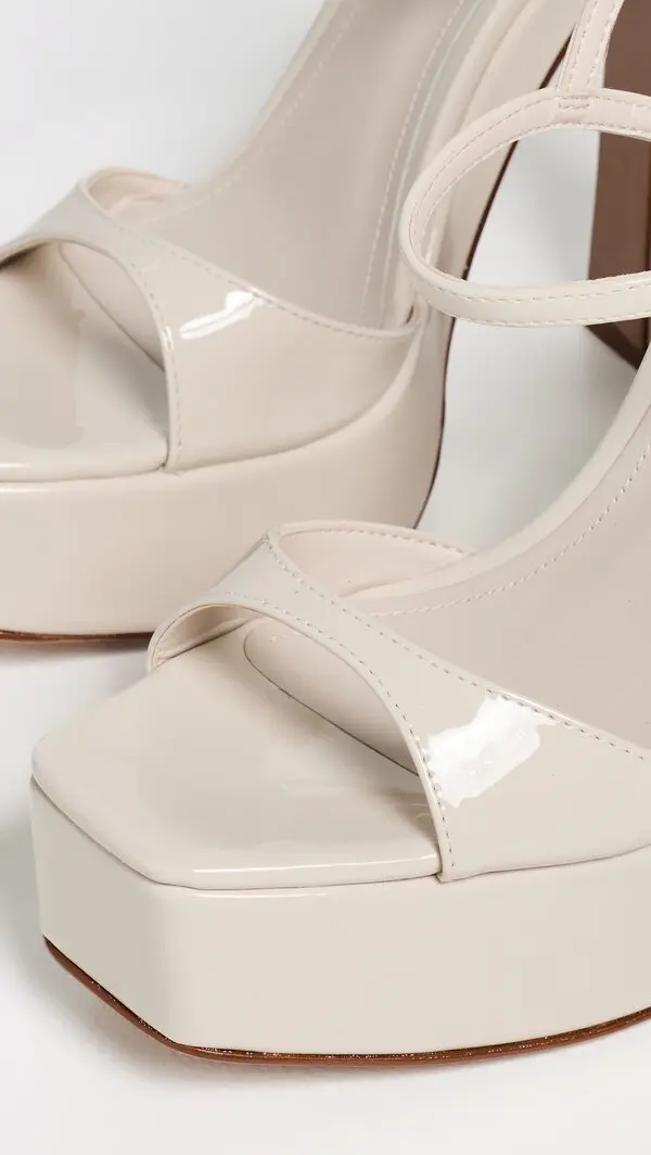 Schutz Arlene Platform Sandals - Pearl