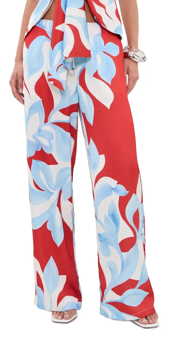 SEVEN WONDERS Kaeli Palazzo Pants - Amoree Red
