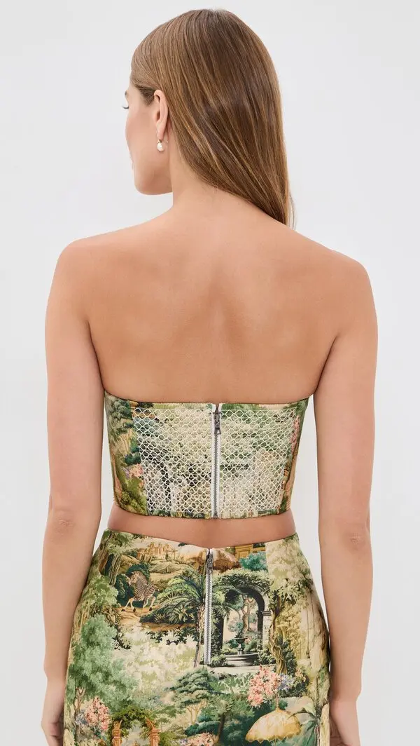 Alice + Olivia Ceresi Smocked Bandeau Top