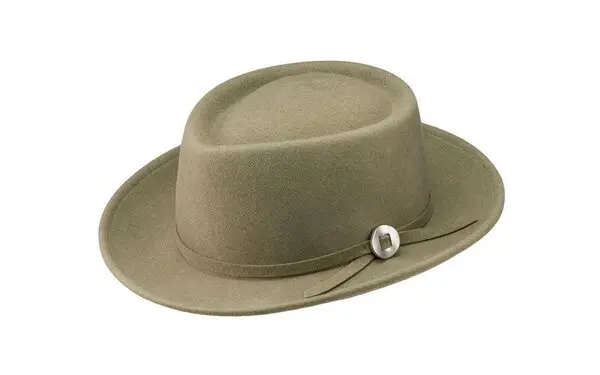 JAMIE SLYE HATS + ACCESSORIES Noble Wool Fedora Hat Pale Olive - Green