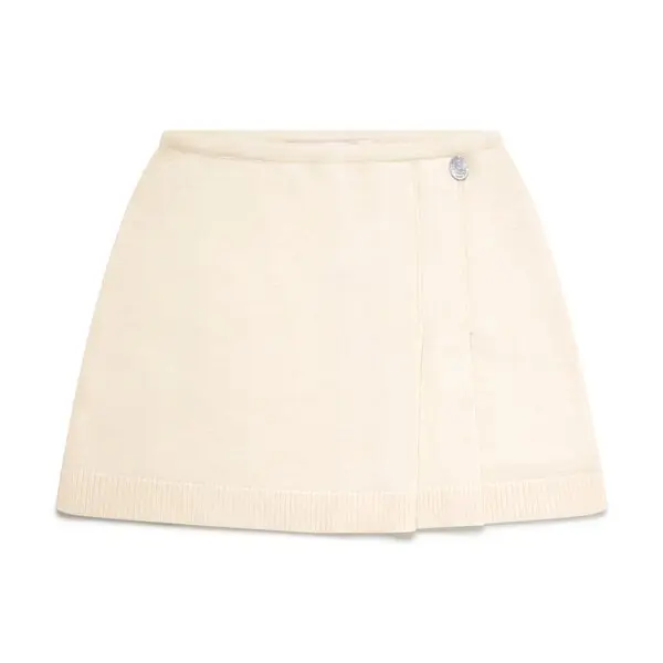 LA GRANNI Centimos Skirt In Cream - White